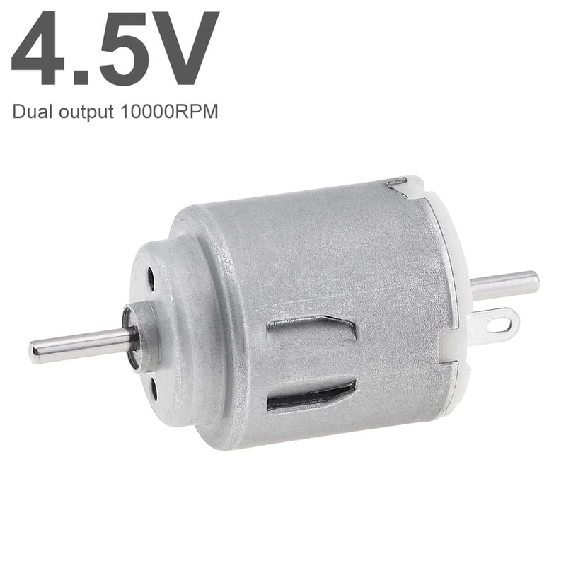 R140 DC motor double shaft output 4.5V 10000rpm high speed micro motor ...