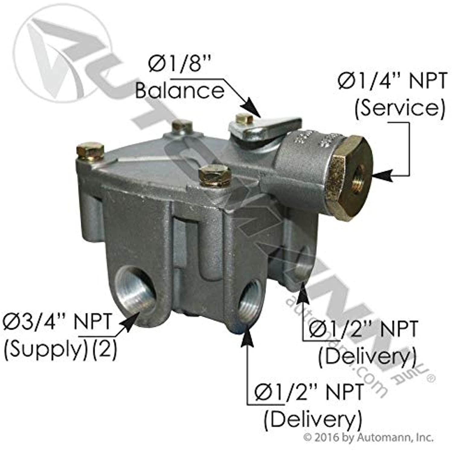R14H Type Relay Valve 4PSI - Walmart.com