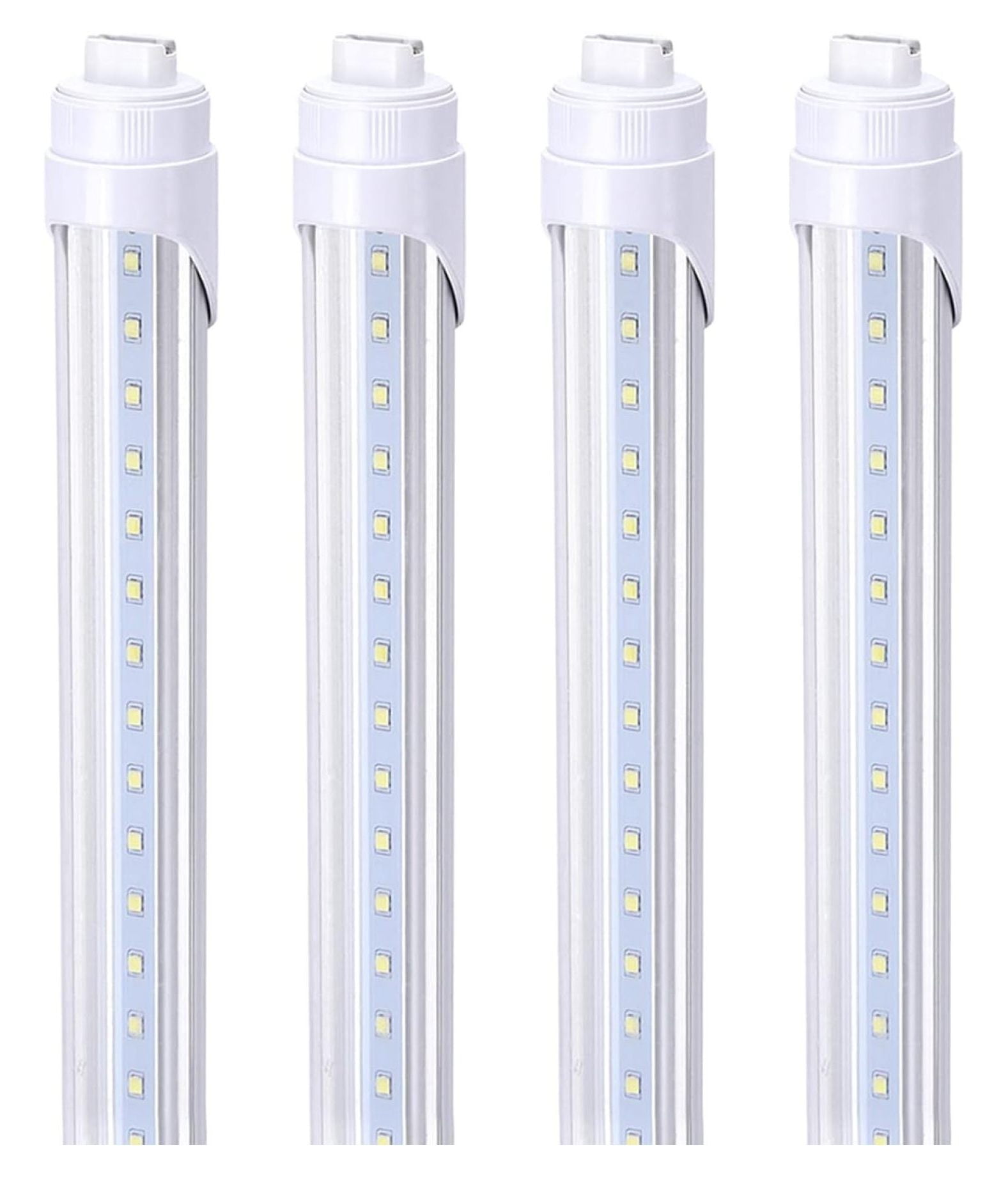 R17D/HO 8FT LED Shop Bulb, Rotating Base LED Tube Light, 6000K Clear ...
