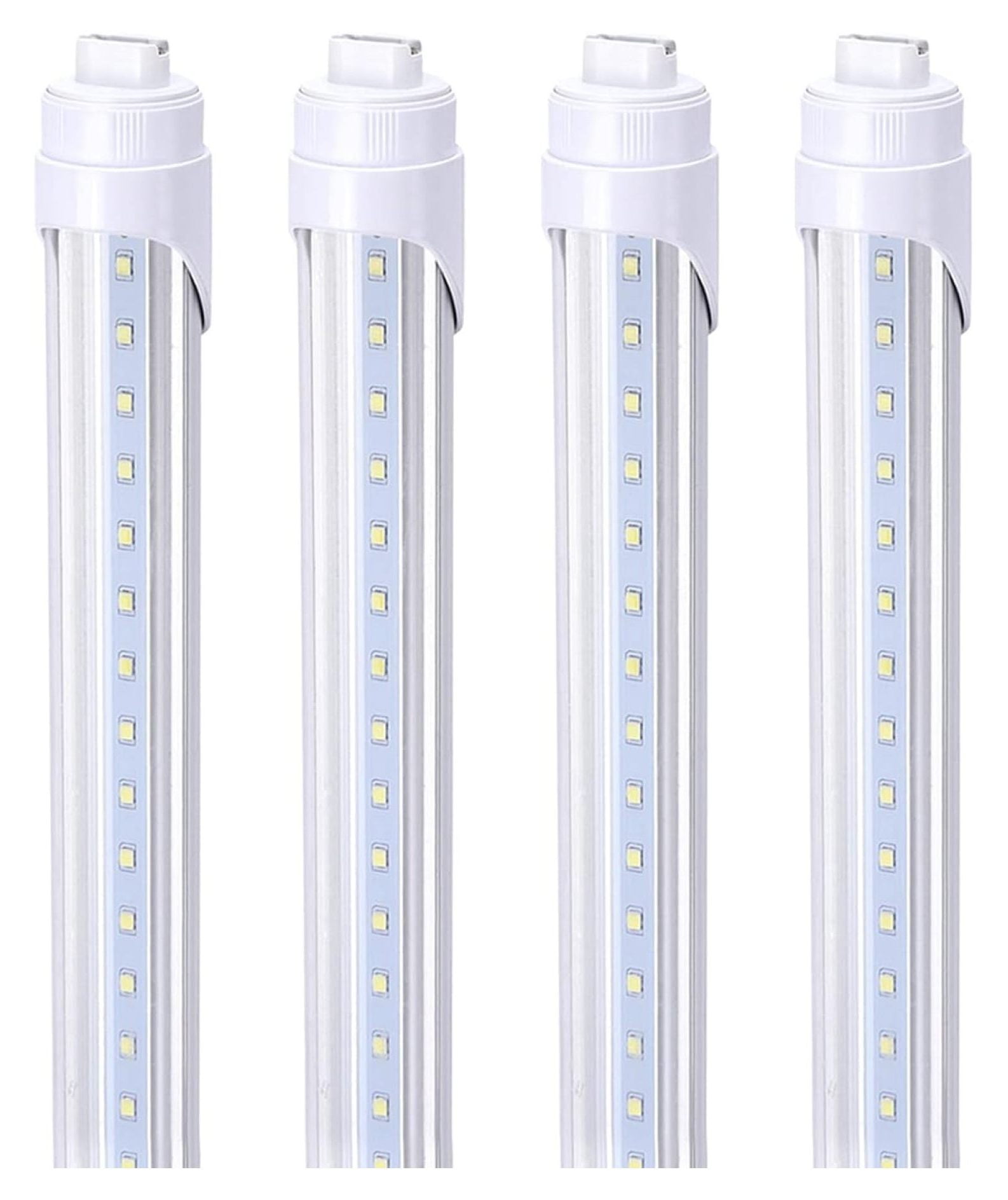 R17D/HO 8FT LED Shop Bulb, Rotating Base LED Tube Light, 6000K Clear ...