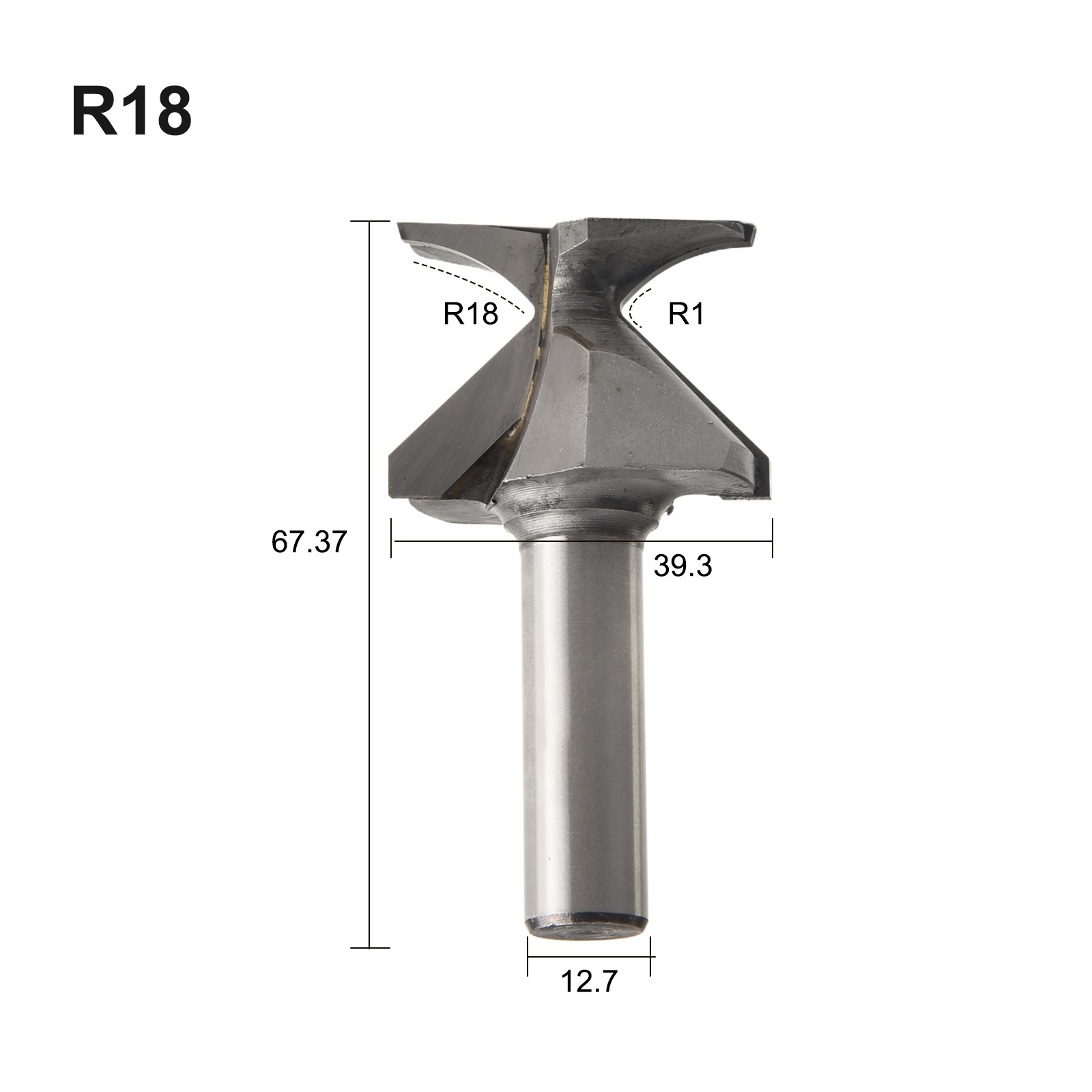 R18/R30 1/2-inch Shank Woodworking Router Bit for Professional ...