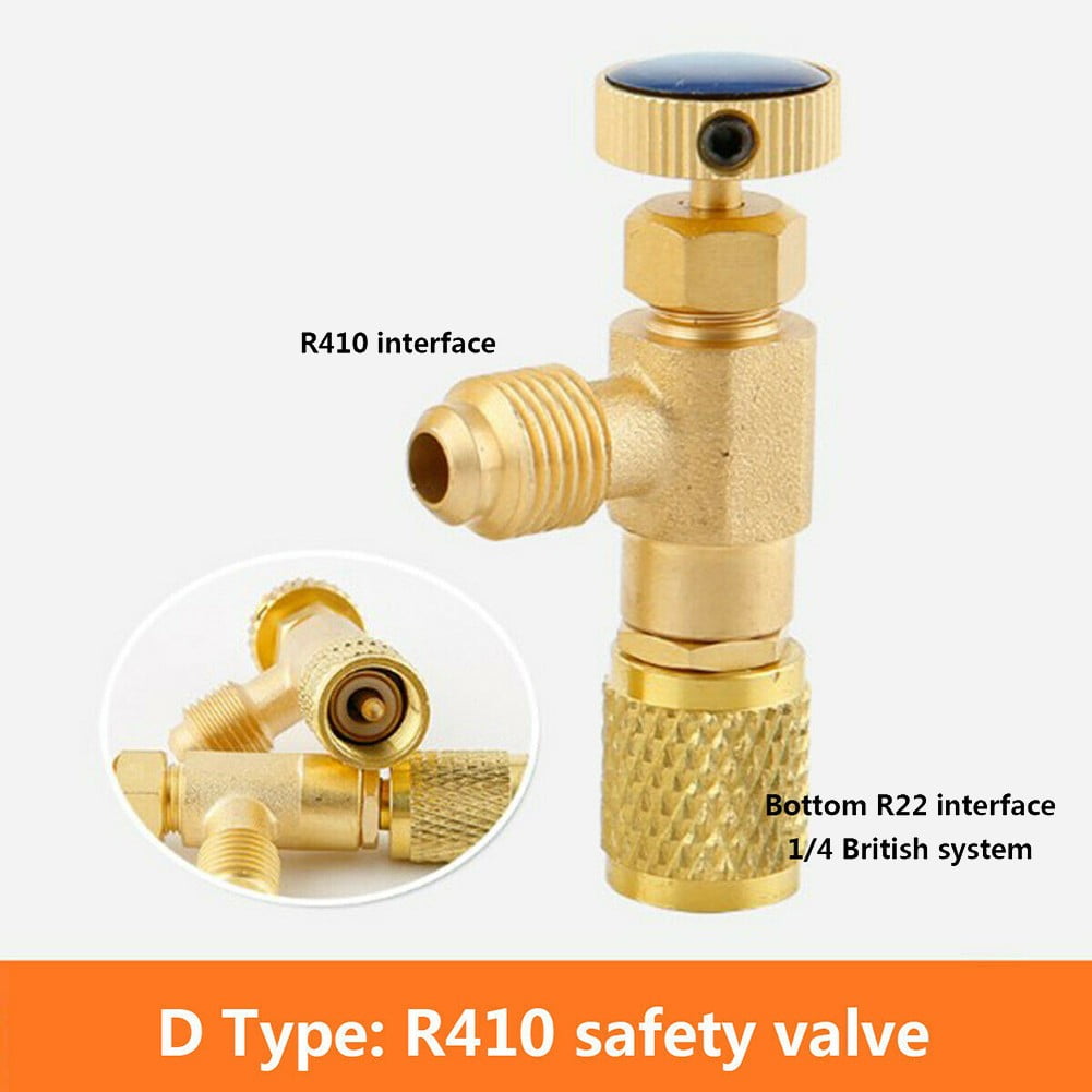 R22 R410A Air Conditioning Charging Adapter For 1/4" Safety Valve D ...