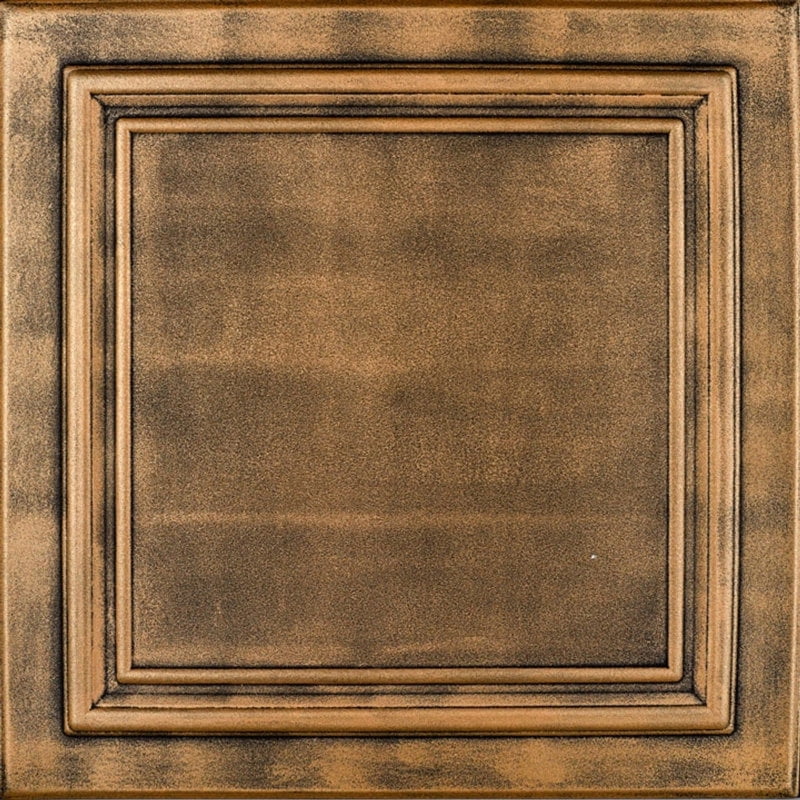 R24-Line Art Foam Glue-up Ceiling Tile in Antique Gold (21.6 Sq.ft ...