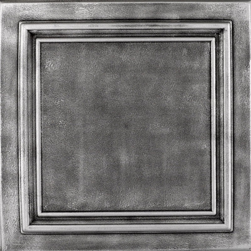 R24-Line Art Foam Glue-up Ceiling Tile in Antique Silver (259.2 Sq.ft ...