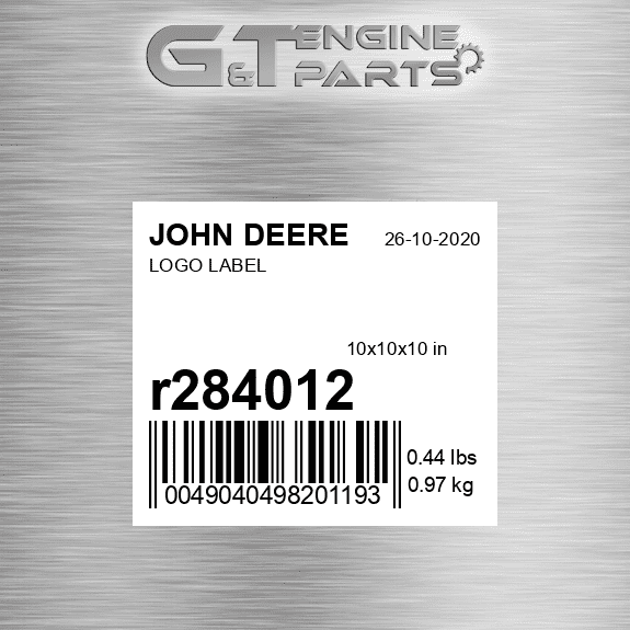 R284012 LOGO LABEL fits JOHN DEERE (New OEM) - Walmart.com