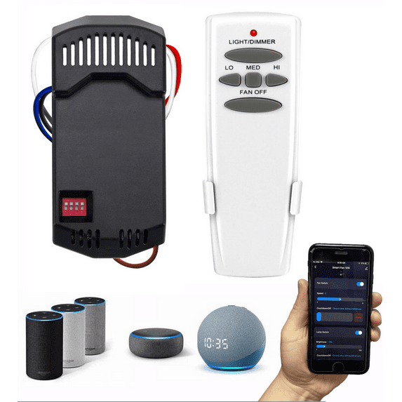 R28HD5 WIFI Universal Smart WiFi Ceiling Fan Remote Control Kit ...