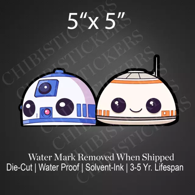 R2D2 Bb8 Sticker Star Wars Darth Vader Samurai Light Saber Vinyl ...