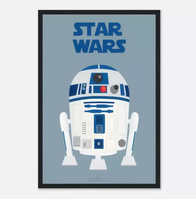 R2D2 Minimalist Wall Art Star Wars Wall Art-Poster Wall Art, Unique ...