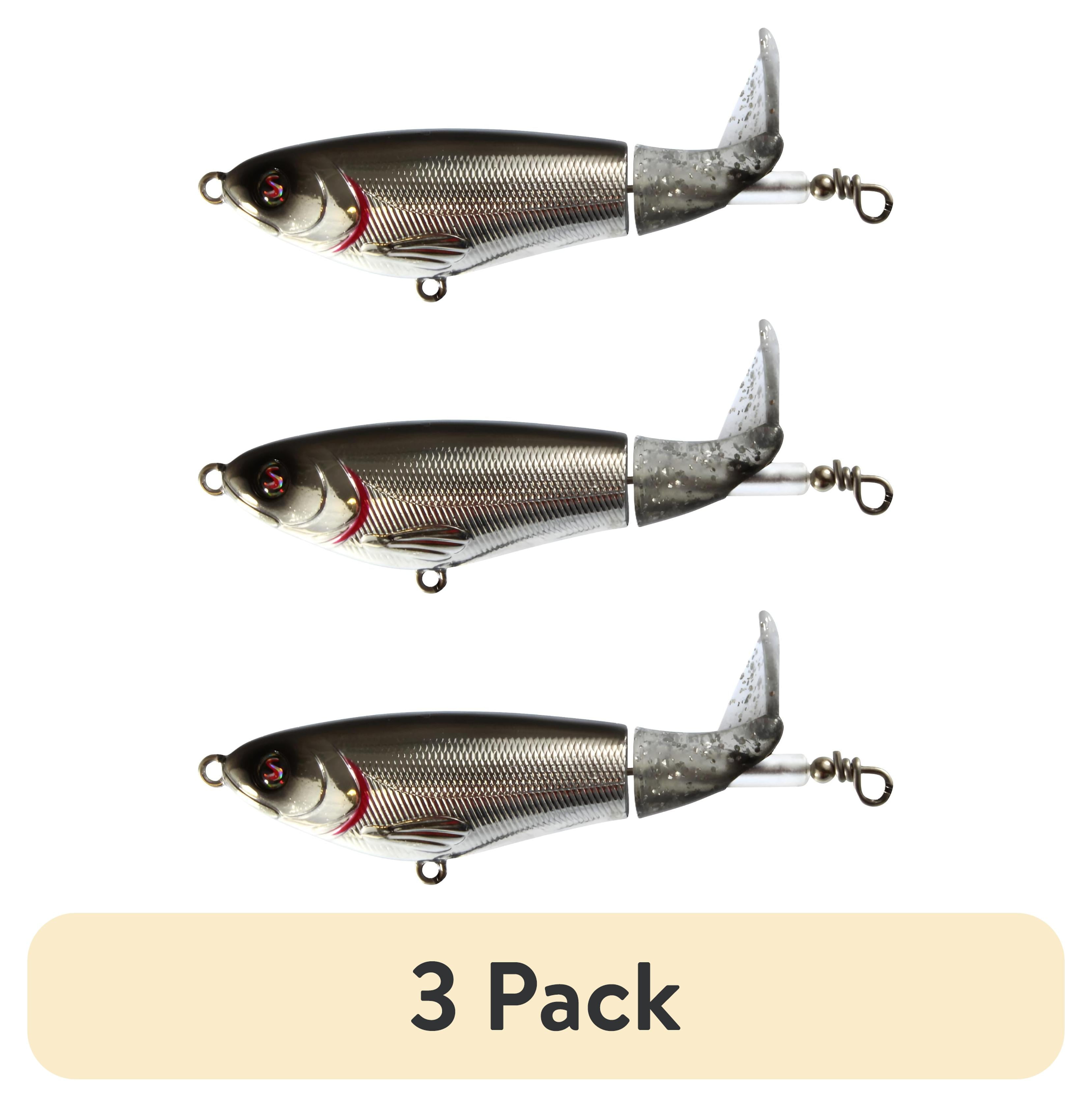 (3 pack) R2S Whopper Plopper 90 Chrome Black Hard Plastic Fishing Lure ...