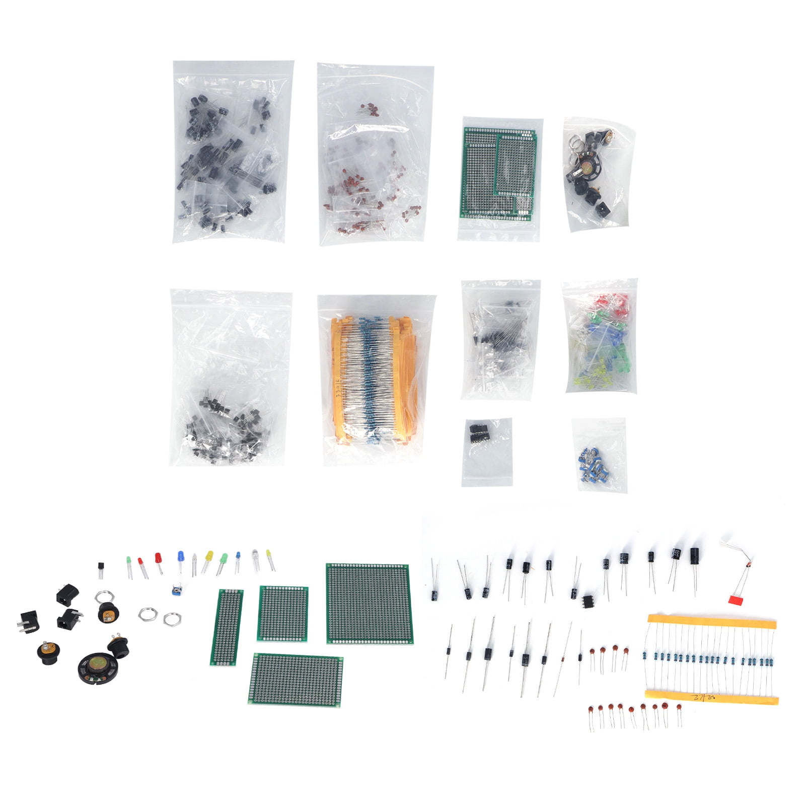 R3 Electronic Component Kit LED Diode Resistor Transistor Electrolytic ...