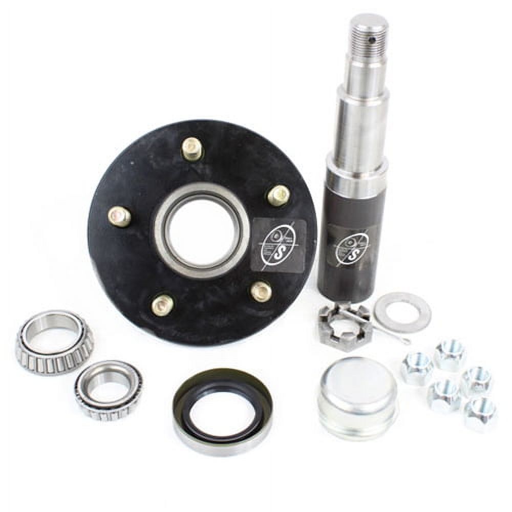 44 In Gasser Axle/Spindle/Brake Kit 5 on 4-1/2 Bolt Pattern, Fits Ford ...