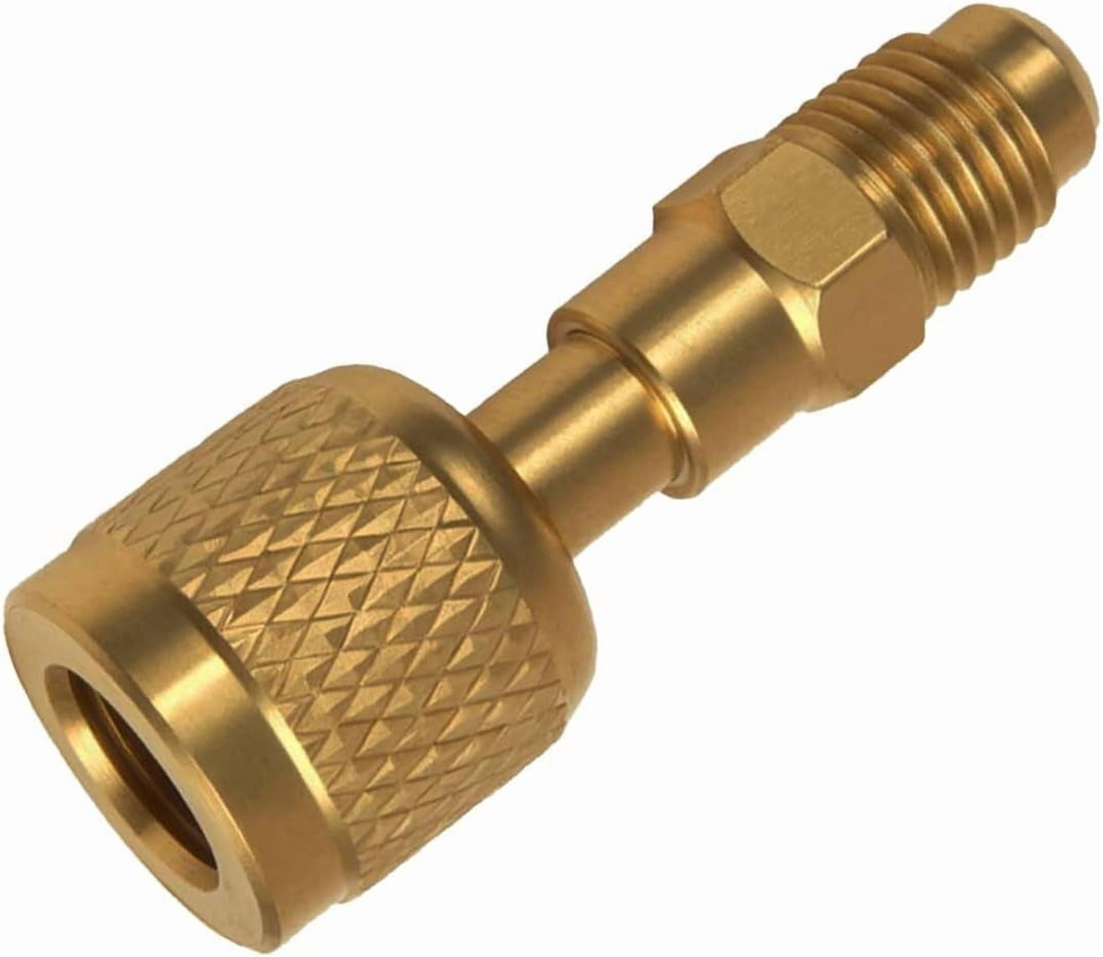 R32 R454B Brass Adapter, 1/4 Inch Female to 1/4 Inch Male Reverse ...