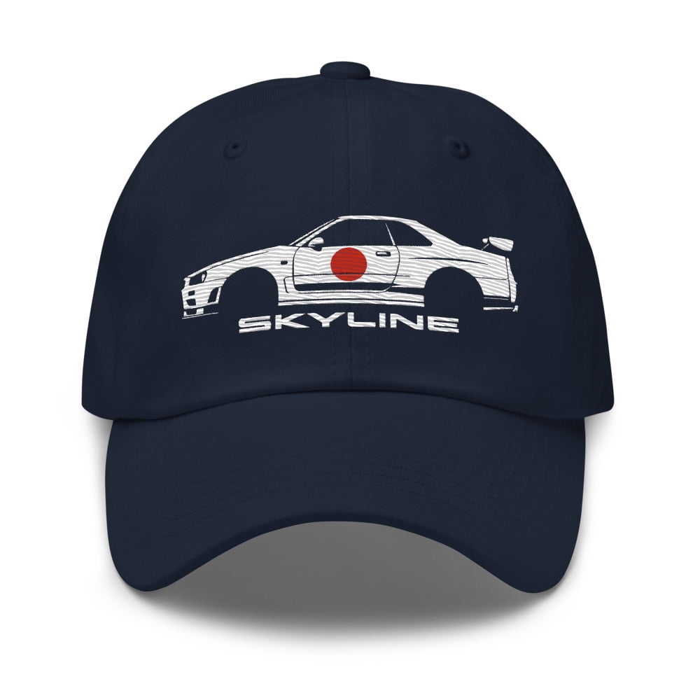 R34 GT-R Skyline Dad hat for JDM Car Enthusiasts Japanese Automotive ...