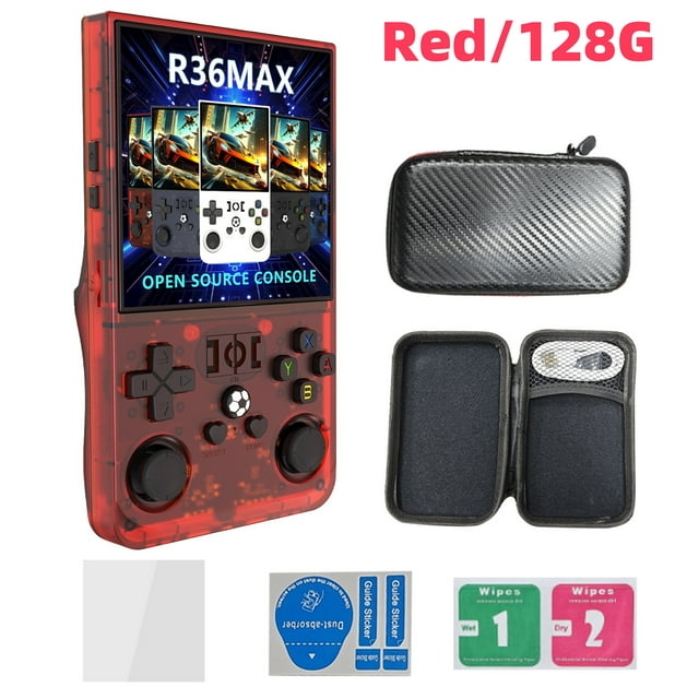 R36MAX open source handheld game console, 4.0-inch 3D large screen, GBA dual joystick, arcade ...