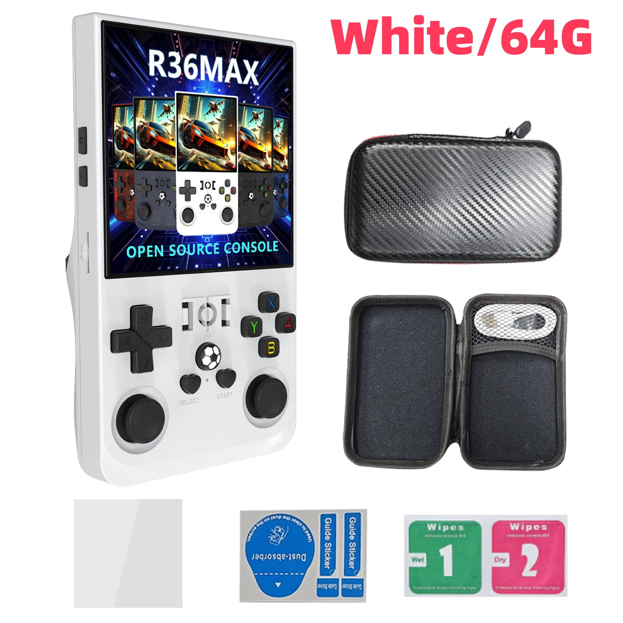 R36MAX open source handheld game console, 4.0-inch 3D large screen, GBA ...