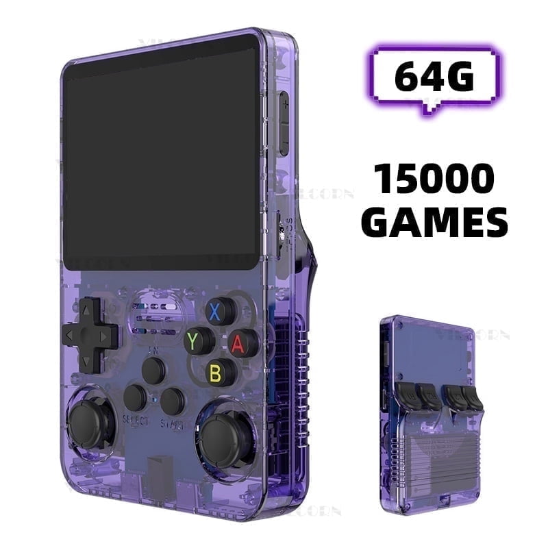 R36S 64G Handheld Game Console, for N64 PSP PS1 SNES 26 Emulators, for ...