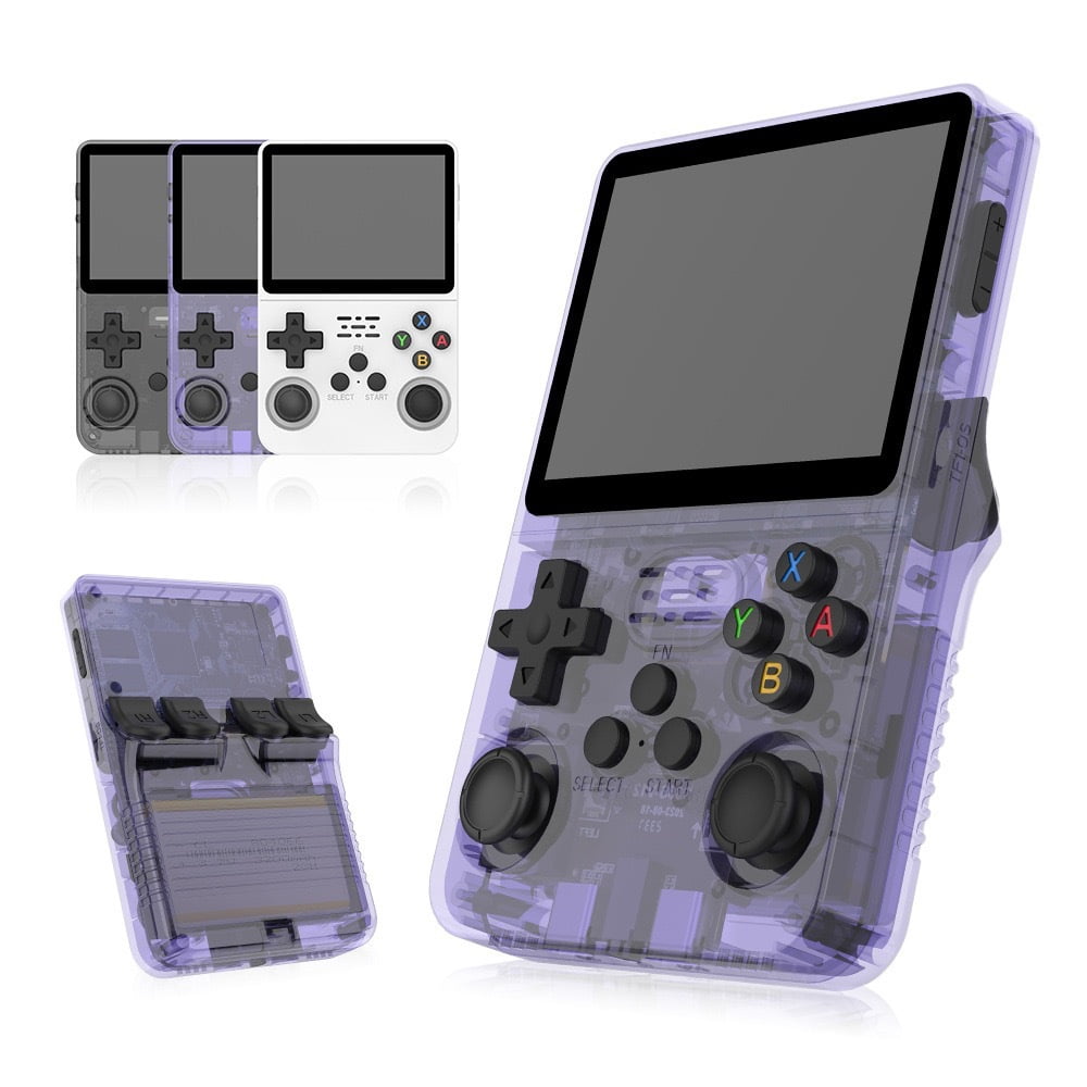 R36S Open Source Handheld Game Console, GBA Dual Joystick, Purple ...