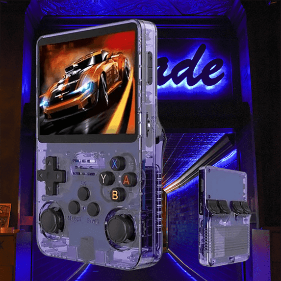 R36S Open Source Handheld Game Console with 3.5 Inch 3D RGB Screen Dual ...