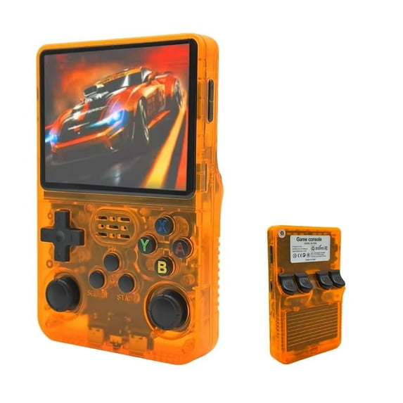 R36S Retro Handheld Console - 15,000+ Games, 3.5-Inch IPS (Orange ...