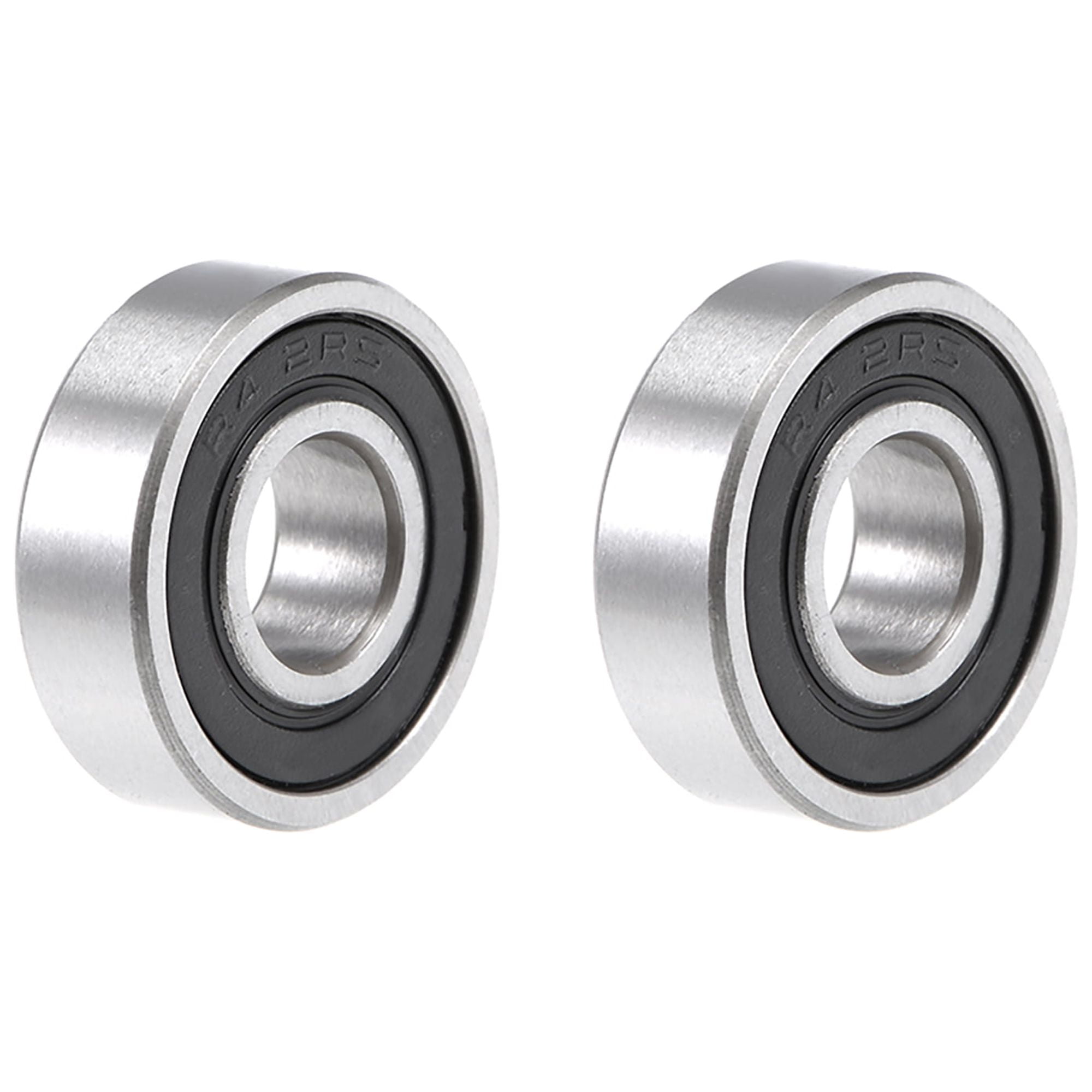R4-2RS Ball Bearing 1/4"x5/8"x0.196" Double Sealed Carbon Steel Bearing ...