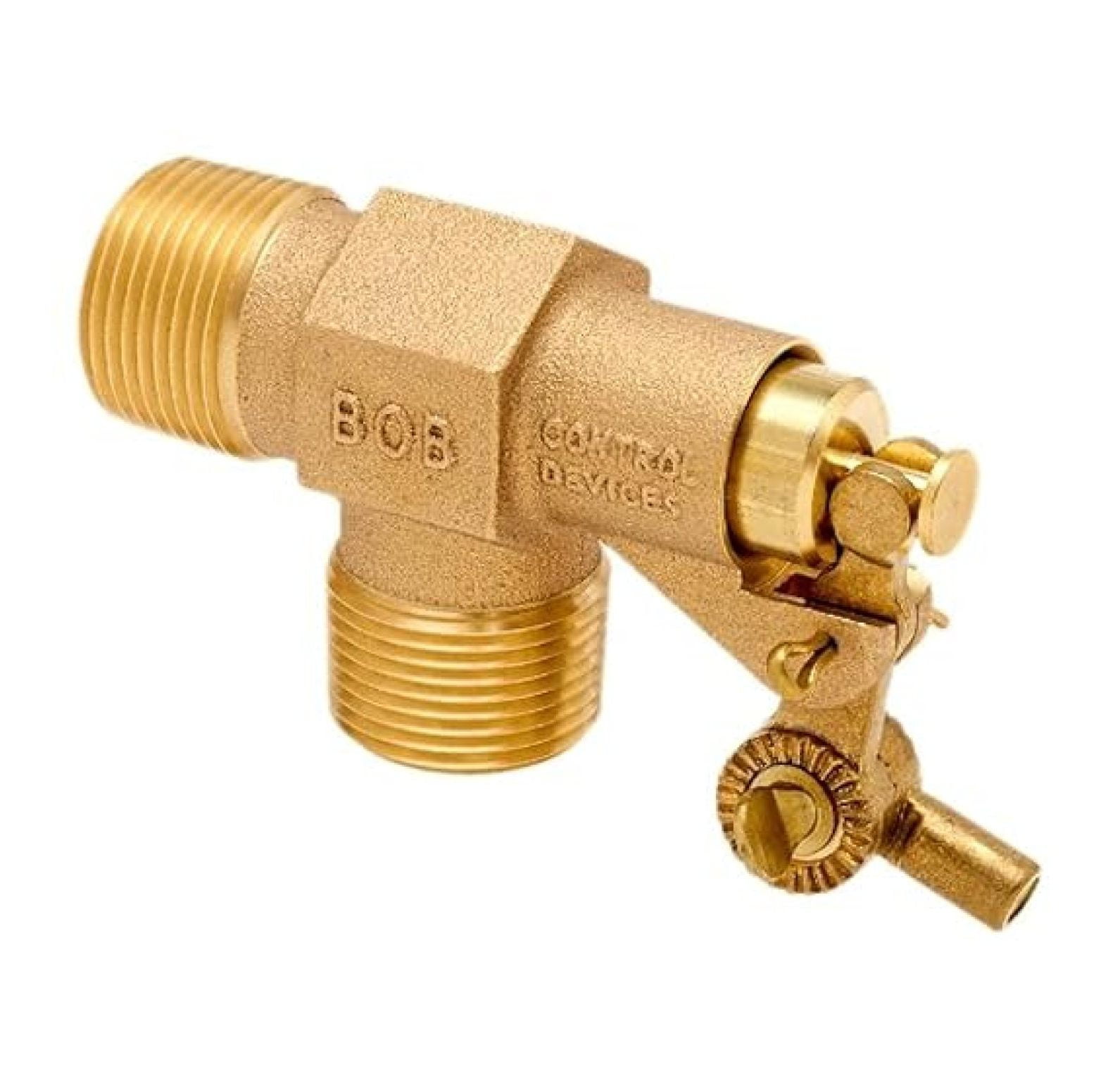 R400-1 R400 Series Bob Red Brass Float , 1" NPT Male Inlet x 1" NPT ...