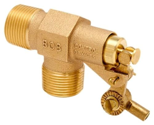 R400-1 R400 Series Bob Red Brass Float Valve, 1" NPT Male Inlet x 1 ...