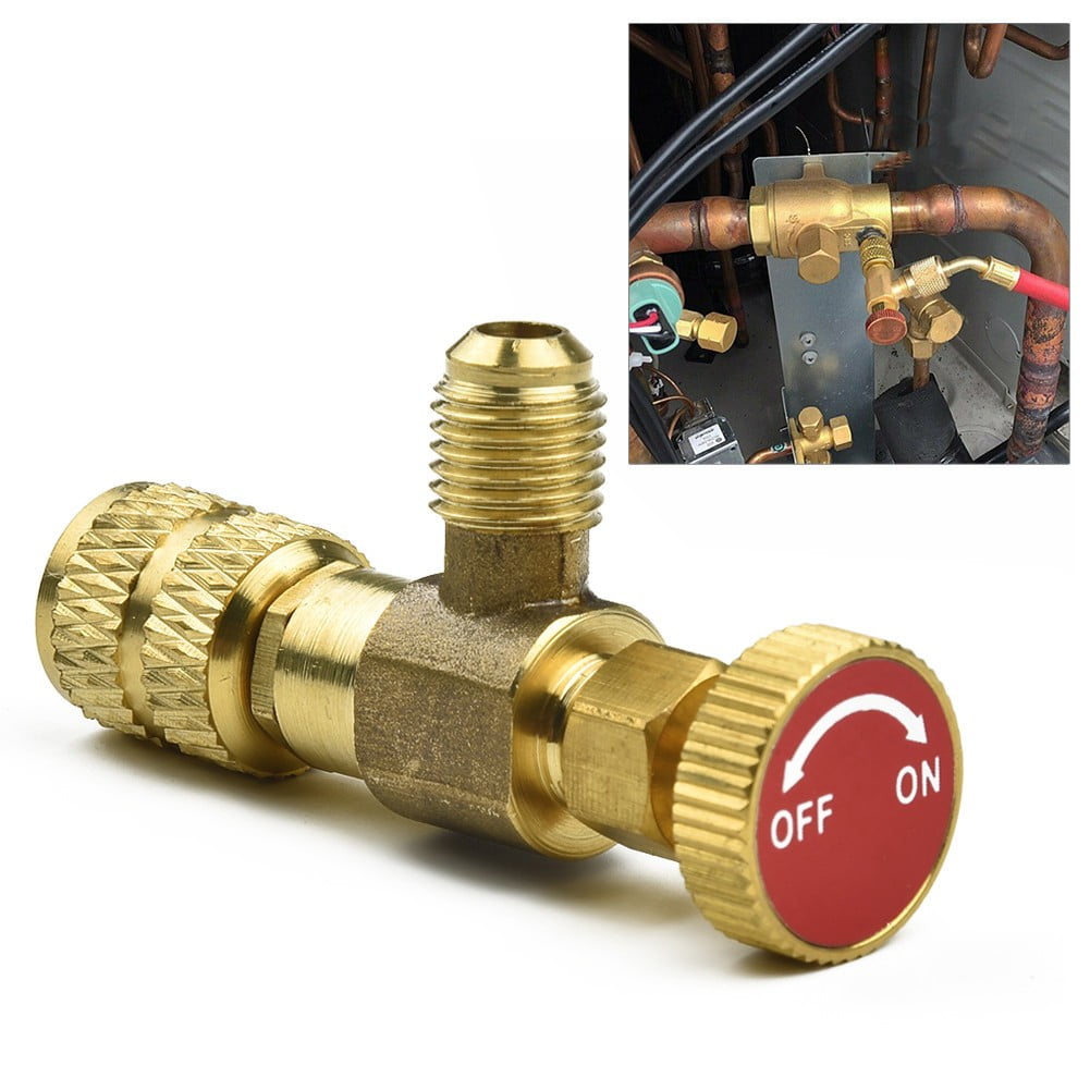 R410A R22 Refrigeration Tool Air Conditioning Safety Valve Adapter 1/4 ...