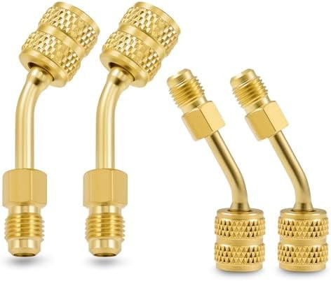 R410a Adapter, 5/16" Female to 1/4" Male Air Conditioner & Hose ...