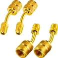 R410a Charging Vacuum Port Adapter Brass Converter with Thimble 5/16 ...
