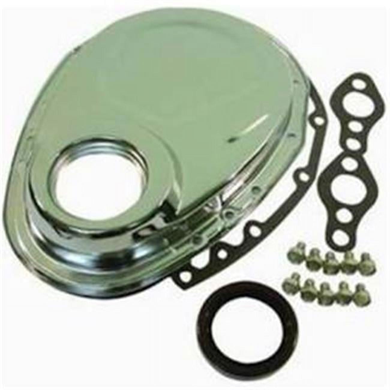 R4934 Steel OEM Timing Chain Cover for Chevy Small Block, Chrome ...