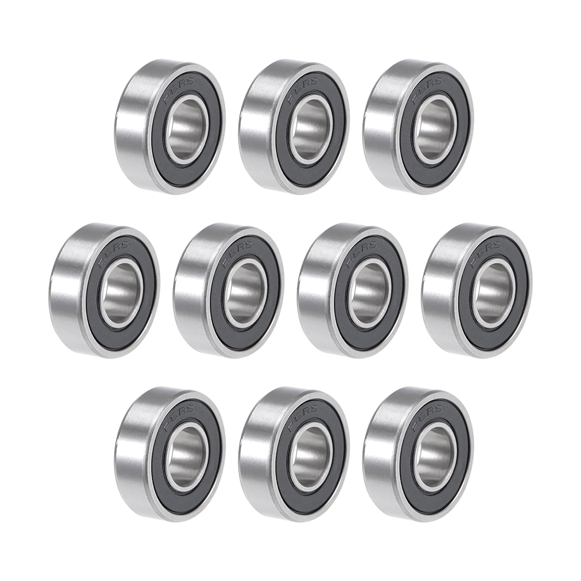 R6-2RS Ball Bearings 3/8"x7/8"x9/32" Double Sealed Chrome Steel P6 2pcs ...