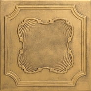 215 - Da Vinci 2 ft. x 2 ft. PVC Lay-in Ceiling Tile in Antique Gold ...