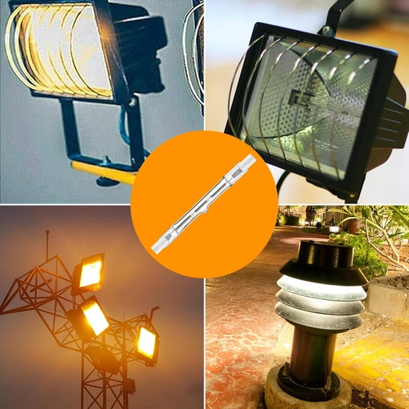 R7S Halogen Light Bulbs 100W 120V, J78mm Type T3 Bulbs 100 watt, 3 inch ...
