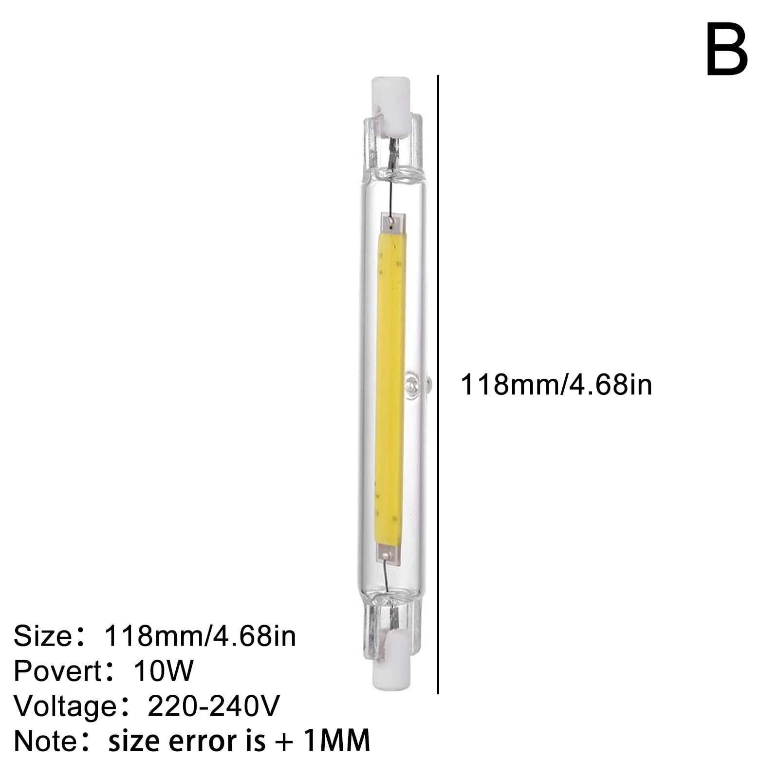 R7S LED Lamp Glass Tube COB Bulb 78MM 5W 118MM 10W 20W Corn 189MM Lamp ...