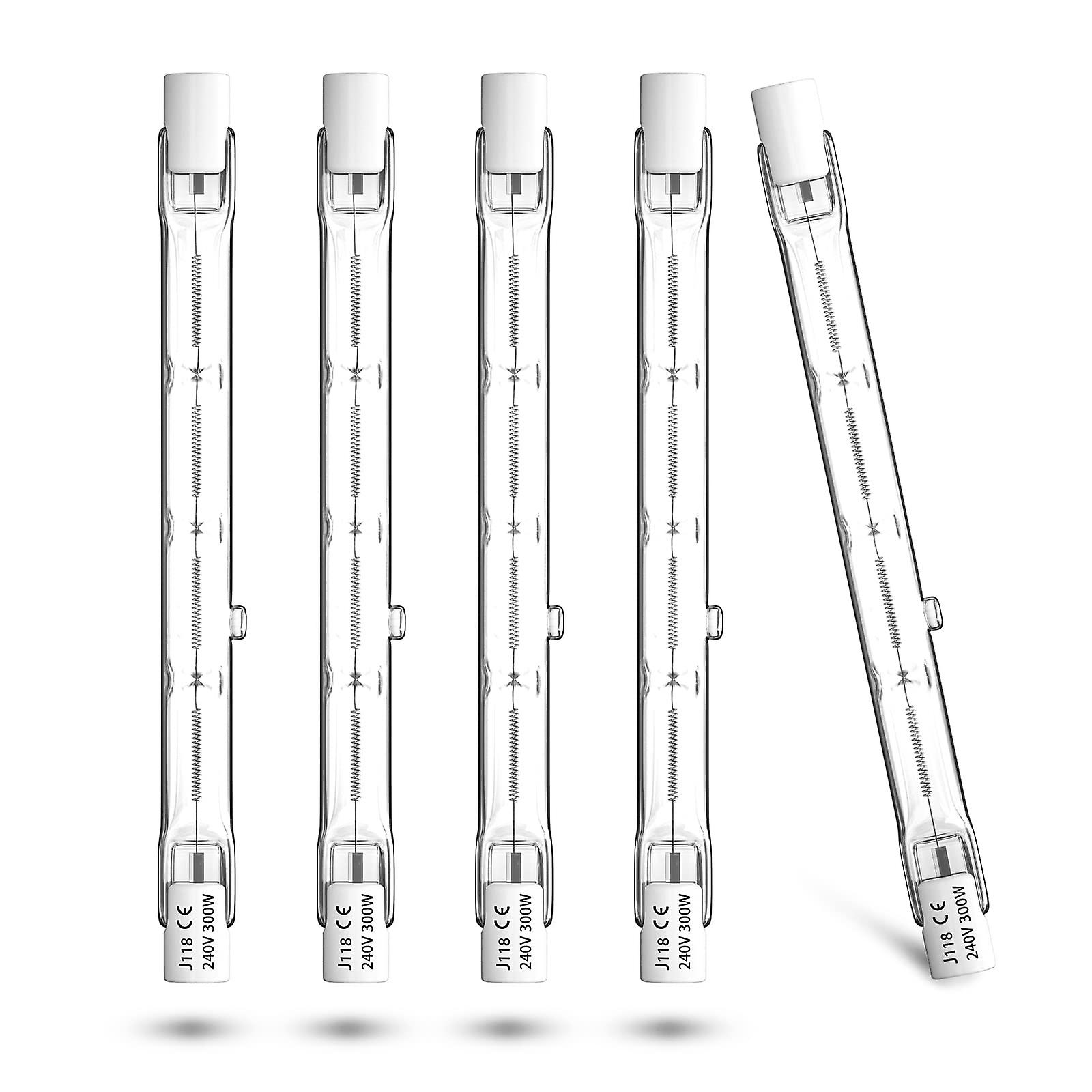 R7s 300w Halogen Bulb 118mm - Linear Halogen Floodlight Warm White ...