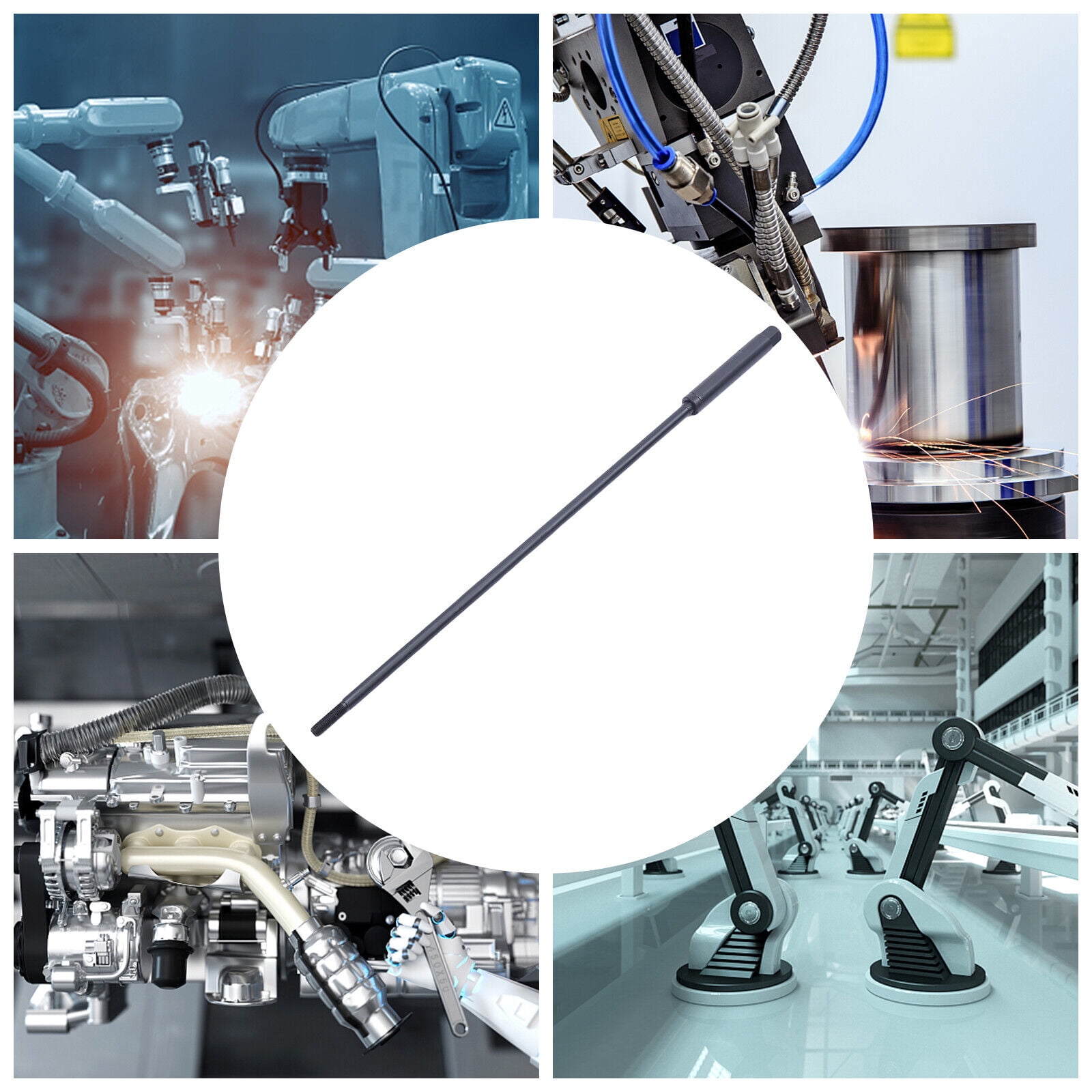 R8 Draw Bar for Milling Machine Part Bridgeport Overall Drawbar M12 ...