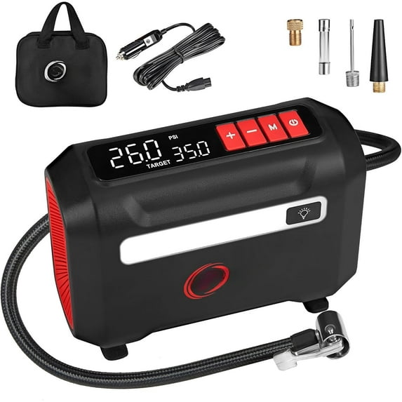 R8 Inflator Portable Air Compressor, DC 12V Air Compressor Portable ...