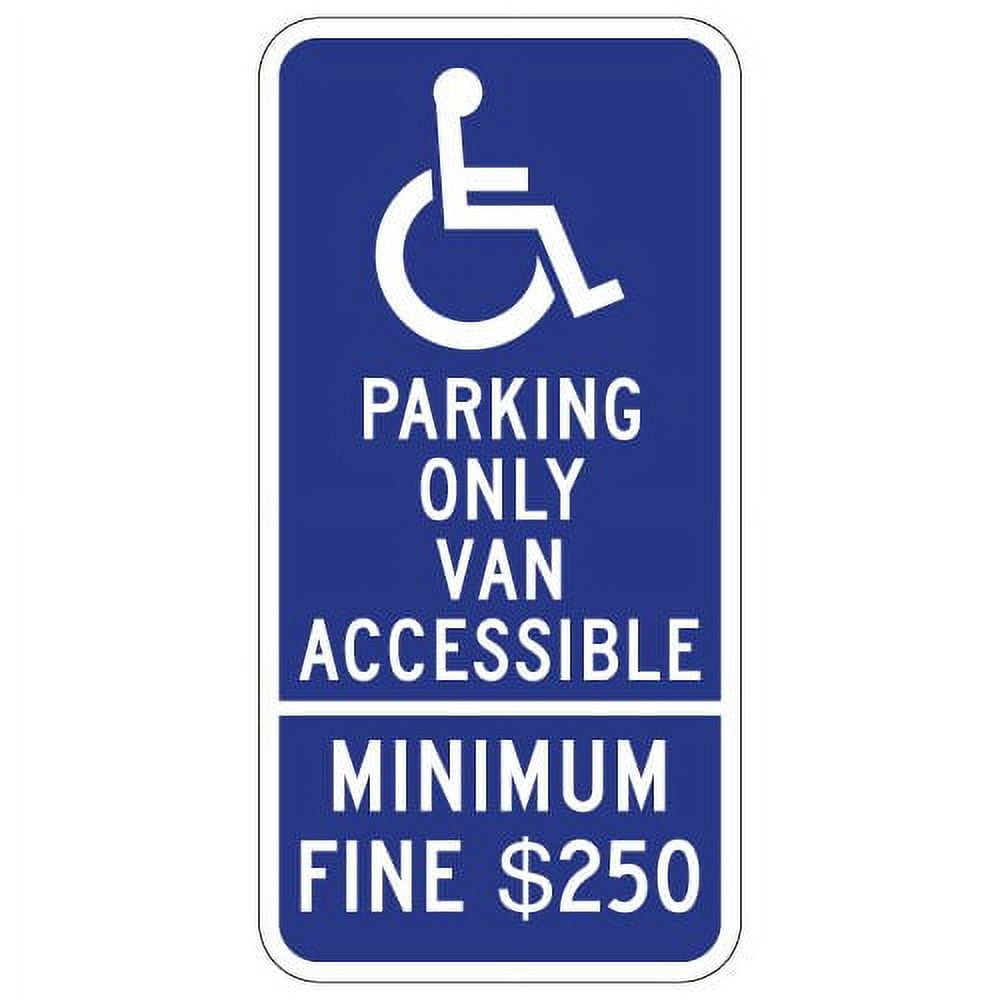 R99C-MOD California Disabled Parking Van Accessible Combo Sign - 12x24 ...