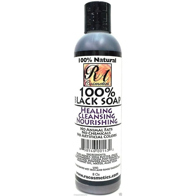 RA Cosmetics 100% Liquid African Black Soap 4 oz - Walmart.com