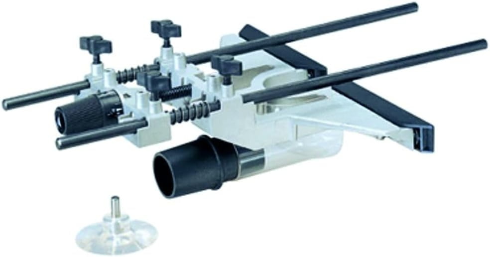 RA1054 Deluxe Router Edge Guide with Dust Extraction Hood & Vacuum Hose ...