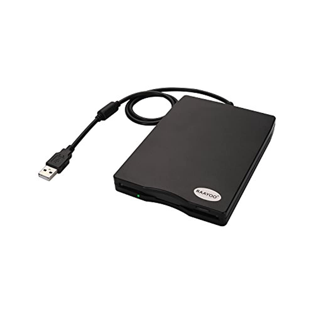 RAAYOO USB Floppy Disk Reader Drive, 3.5? External Portable 1.44 MB FDD Diskette Drive for ...