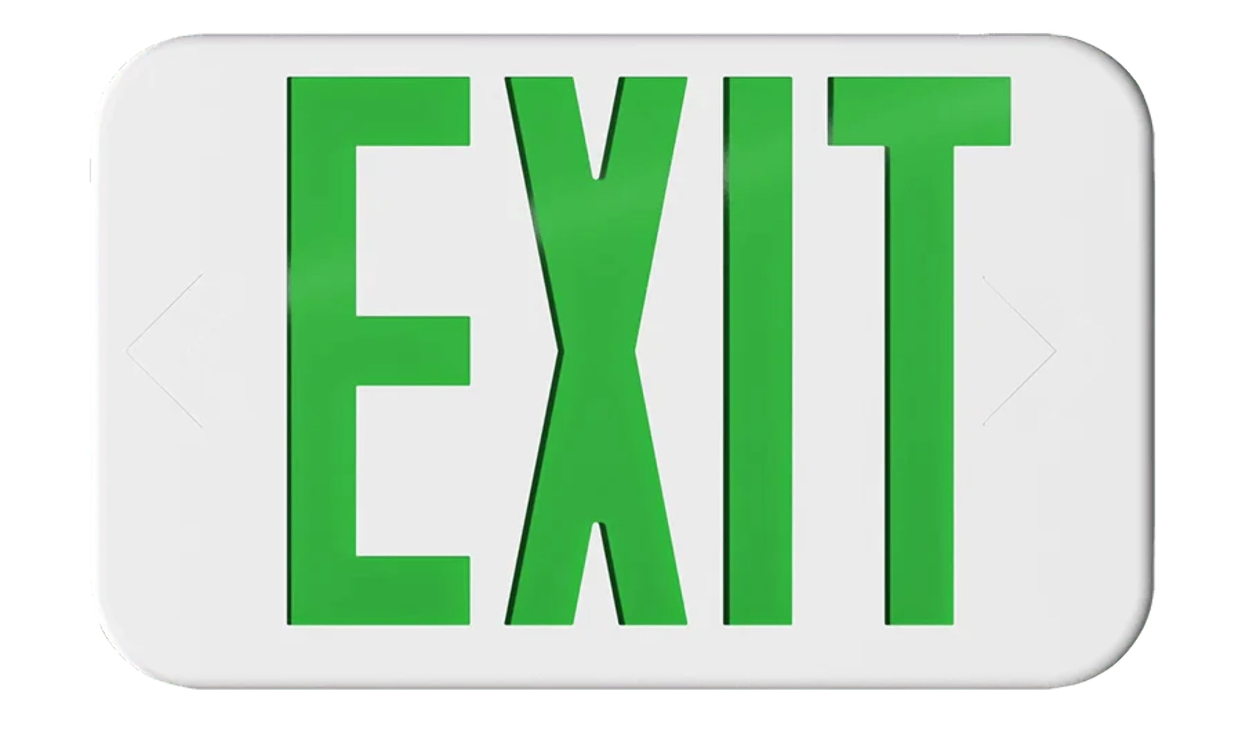 RAB EXIT34 LED Exit Sign Red/Green Emergency Backup - Walmart.com