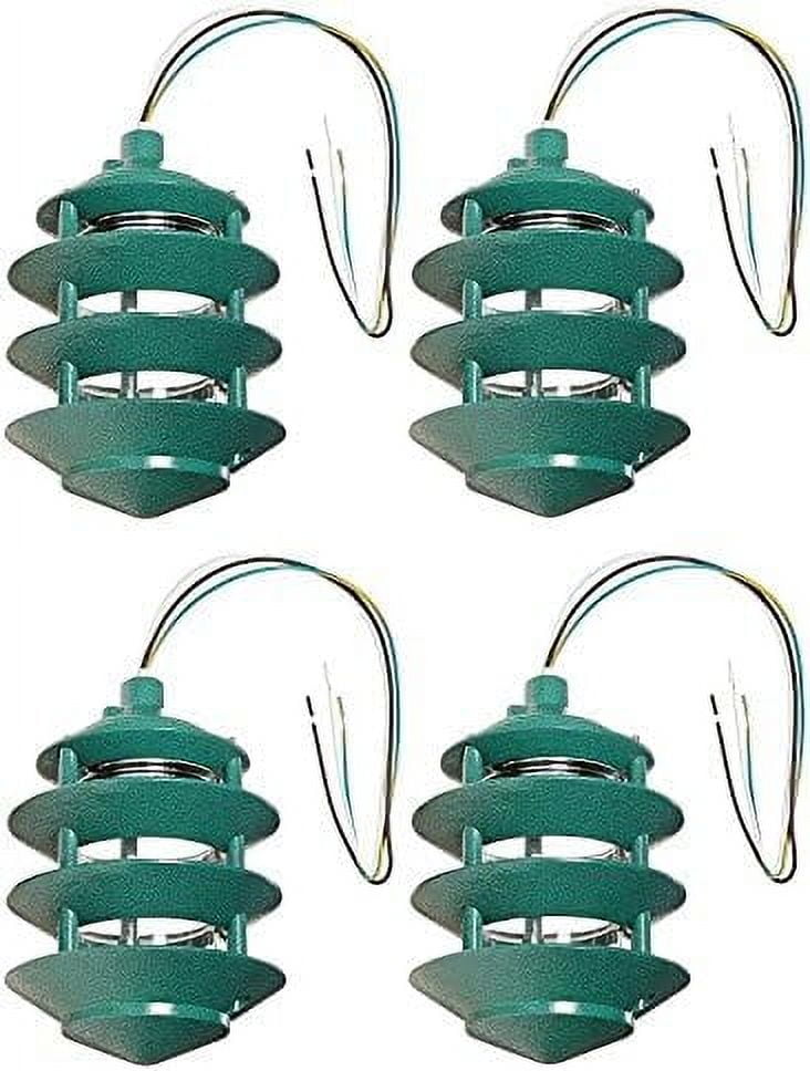 RAB Lighting LL22VG Incandescent 4 Tier Lawn Light, A-19 Type, 100W Power, 1650 Lumens, 120VAC ...