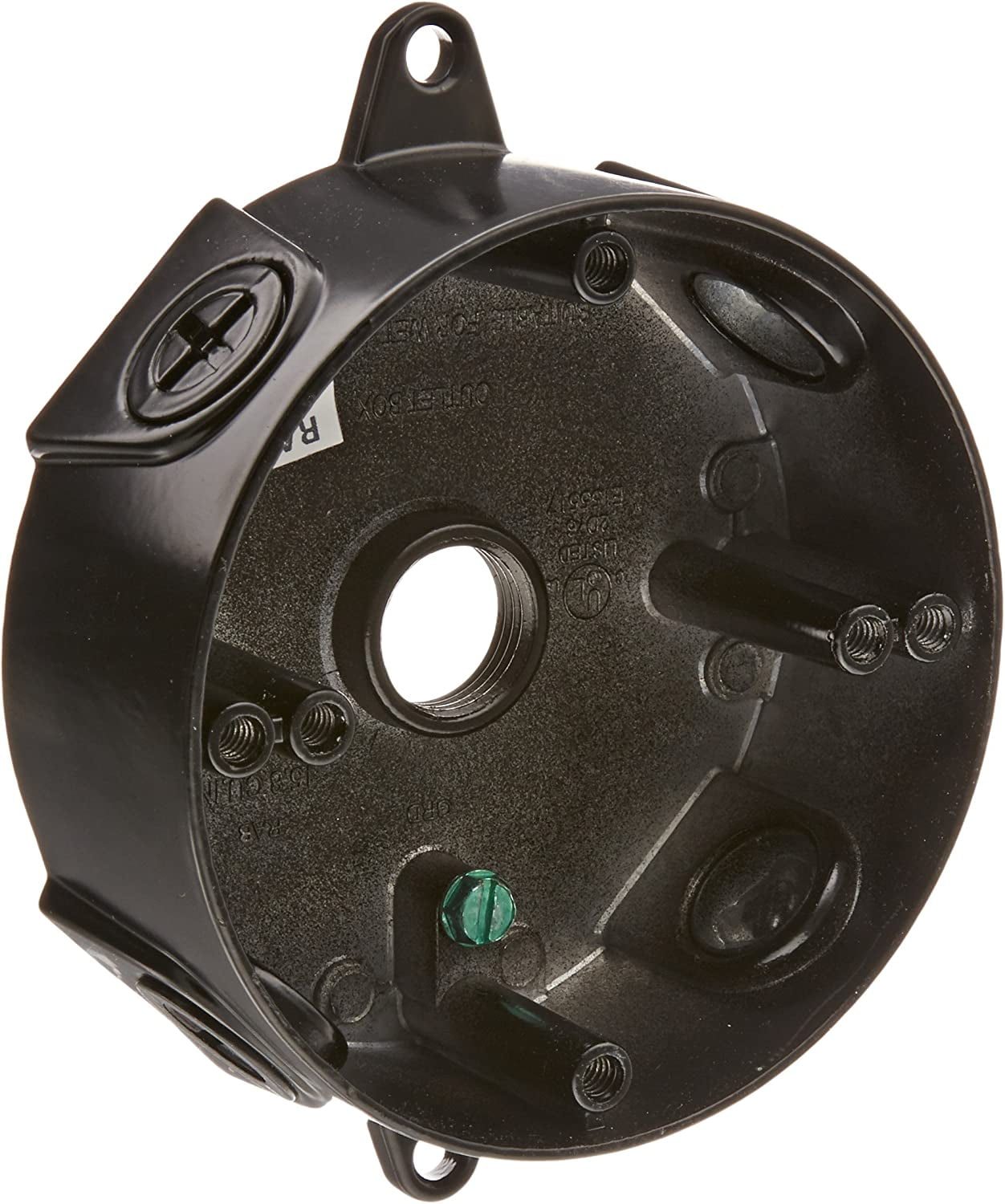 RAB Lighting VXCB Weatherproof Round Box with No Cover, Aluminum, 1/2 ...