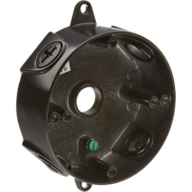 RAB Lighting VXCB Weatherproof Round Box with No Cover, Aluminum, 1/2 ...