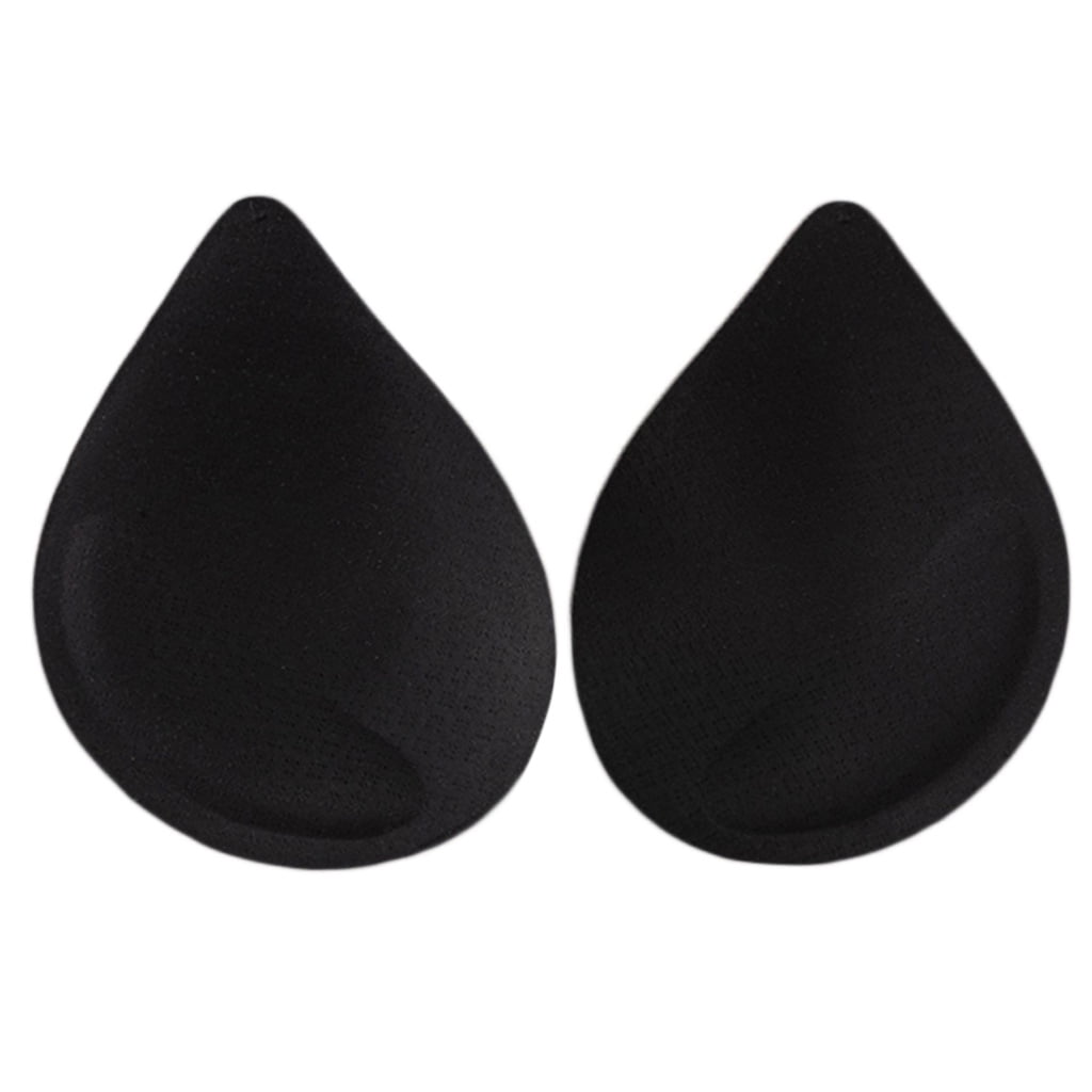 RABBITH 1 Pairs Women Latex Bra Pads Water Drop Shape Removable ...