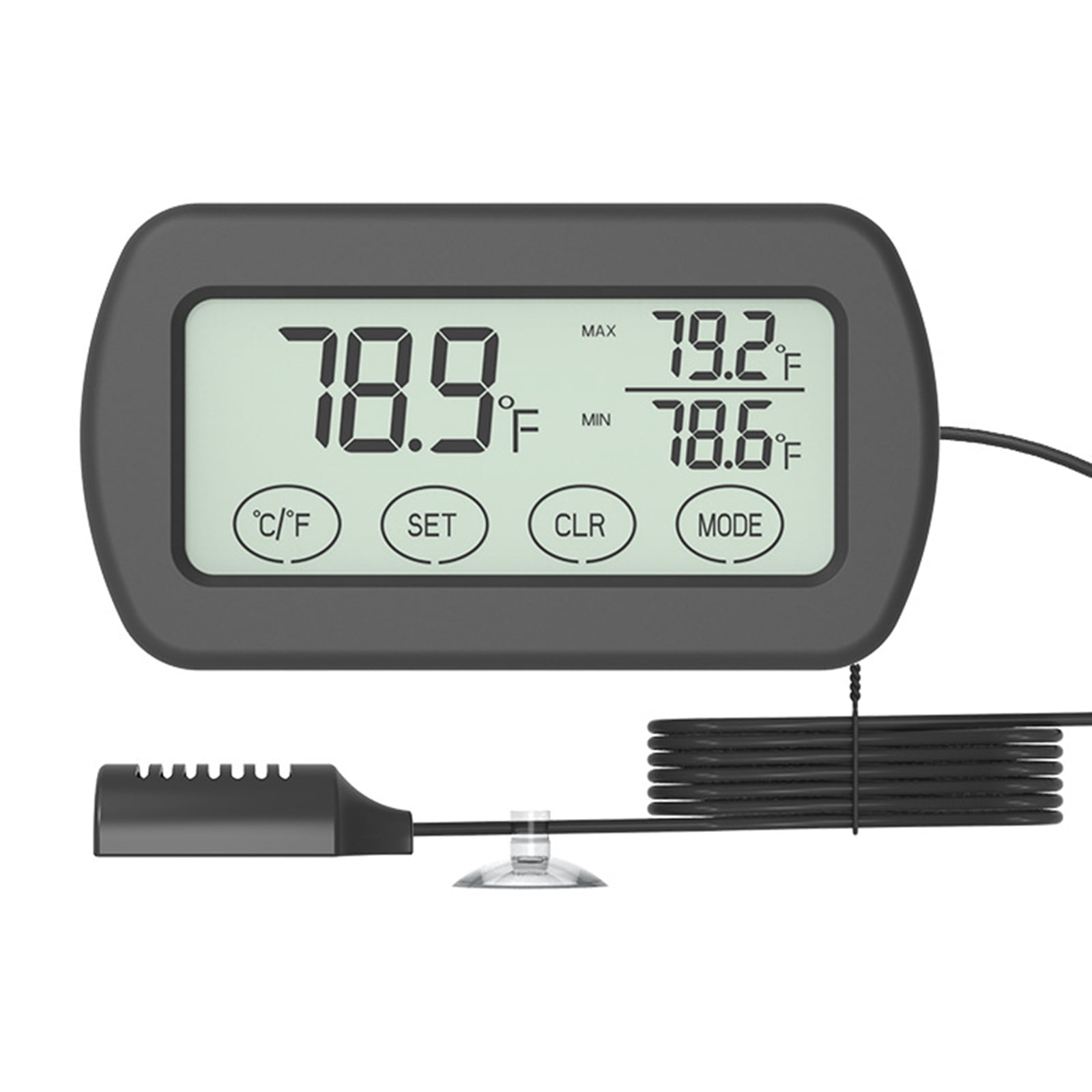 RABBITH Thermometer Hygrometer with Porbe + Touch Screen + Alarm ...