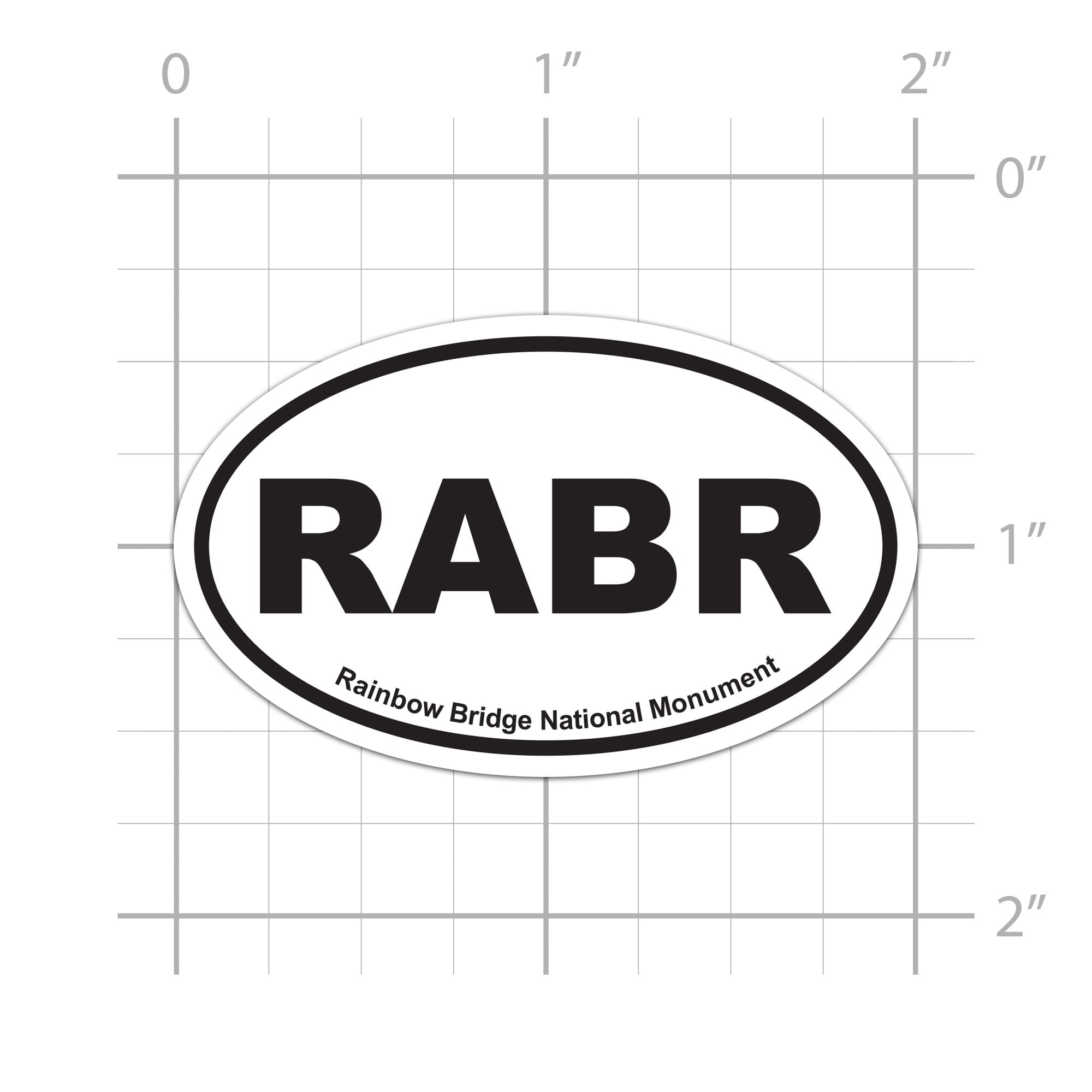 RABR Rainbow Bridge National Monument Sticker for water bottle phone ...