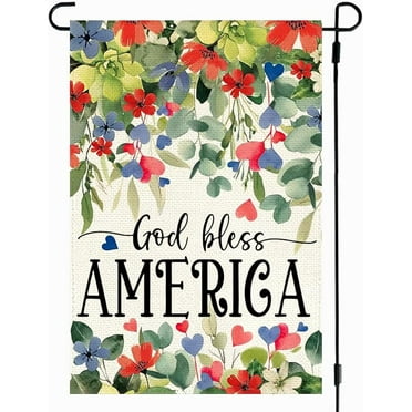 Toland Home Garden American Star Military Patriotic Flag Double Sided ...