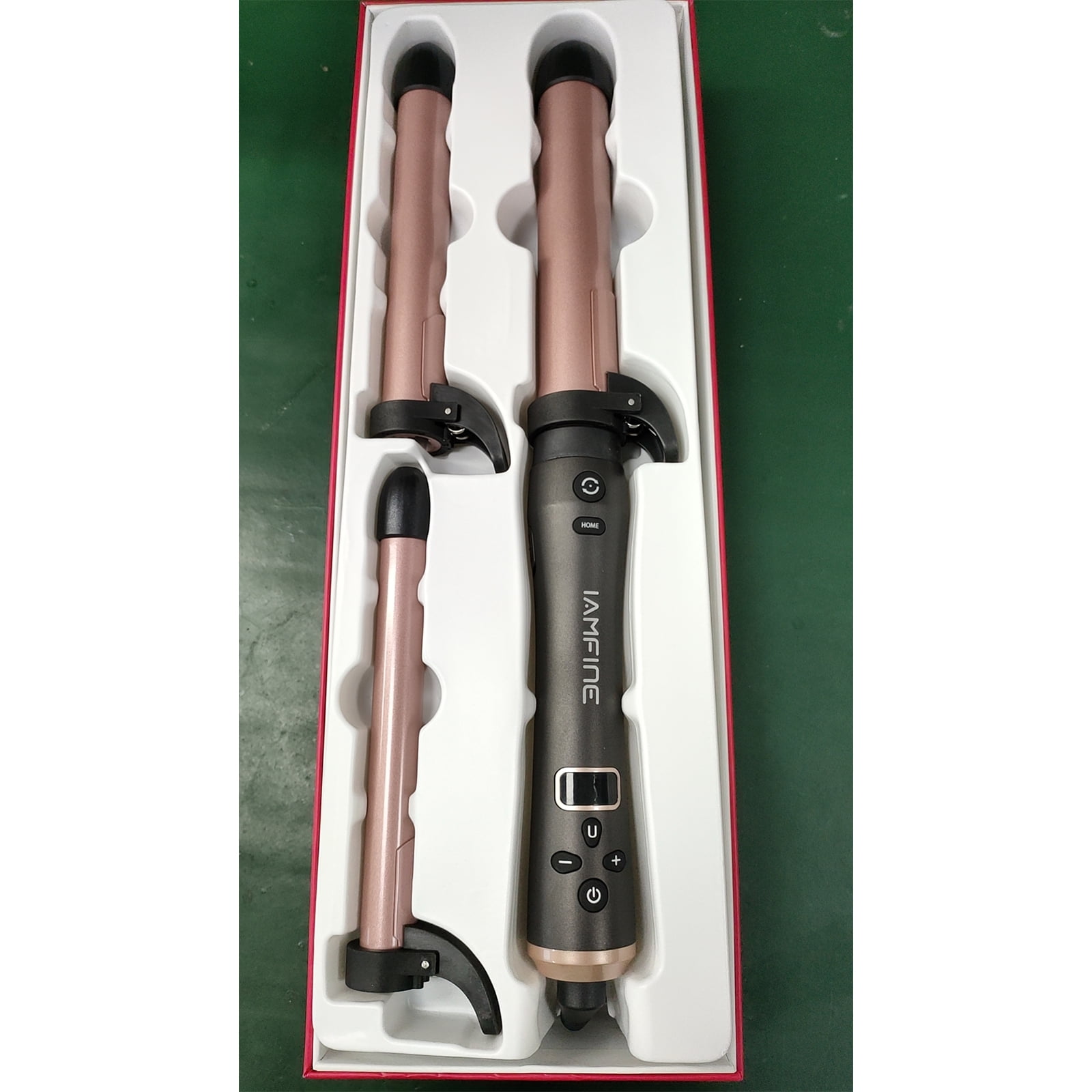 RACCOMB 0.75" 1" 1.25" Auto Rotating Curling Iron, 320°F to 430°F, 100 ...